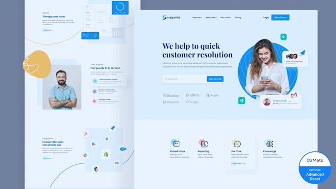 Develop a react js frontend application by Yahyalazrek | Fiverr Develop a react js frontend application by Yahyalazrek | Fiverr