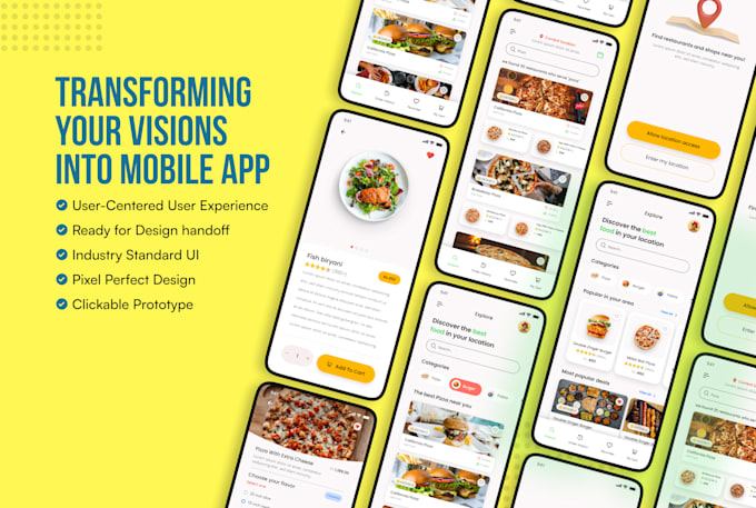 Do creative mobile app ux ui design, app prototype in figma by Ihammad ...