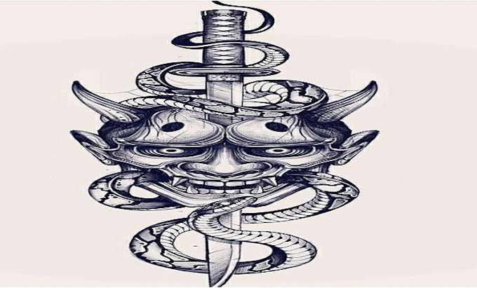 Create your unique and professional japanese,polynesian tattoo design ...