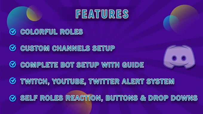 Setup best custom discord server bots setups by Gigastore1 | Fiverr