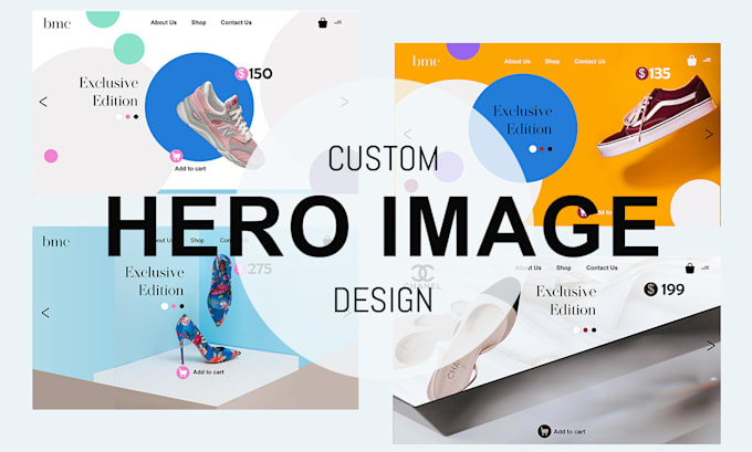 Design custom website banners, hero image, headers by Adilaraziq | Fiverr