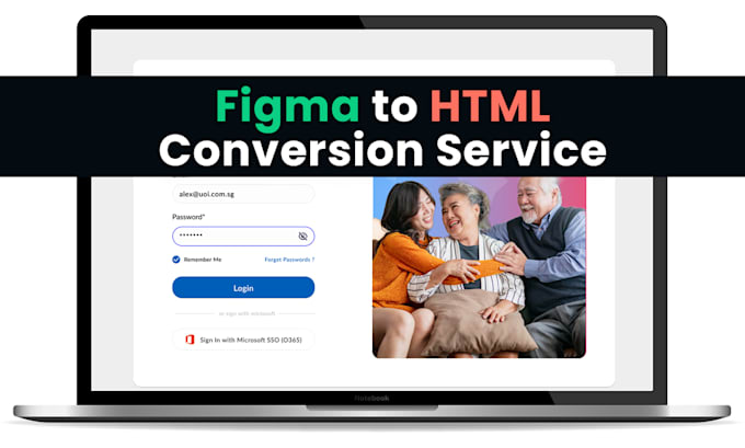 Convert figma to html tailwind css , xd webflow bootstrap by Mohan_colombo | Fiverr