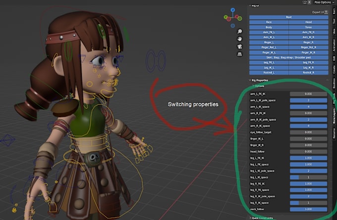 Rig your character or model by Leksakon | Fiverr