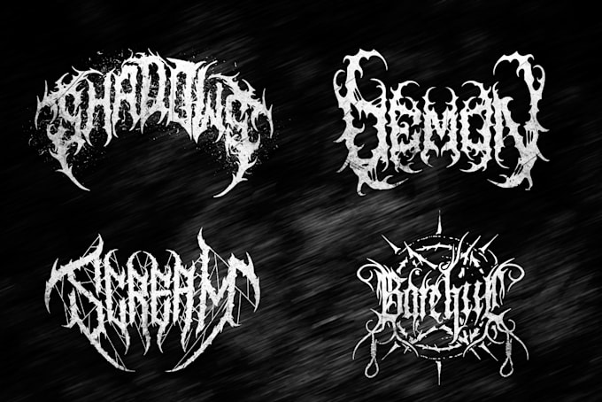 Design a logo for metal bands, rock, death metal, grindcore, deathcore ...