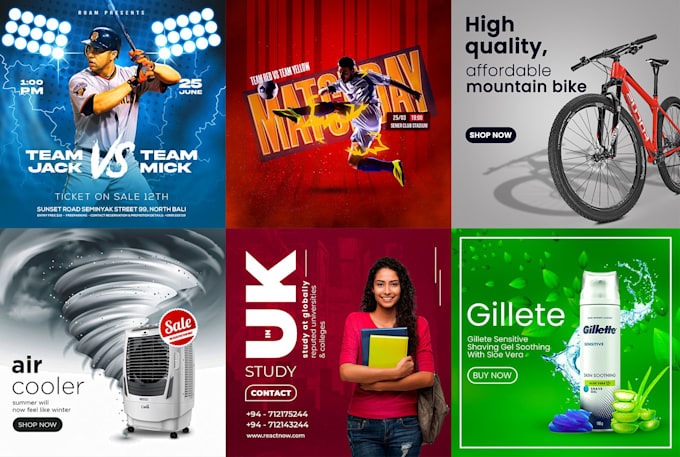 Design social media posts, ads for instagram, facebook in 24hrs by ...