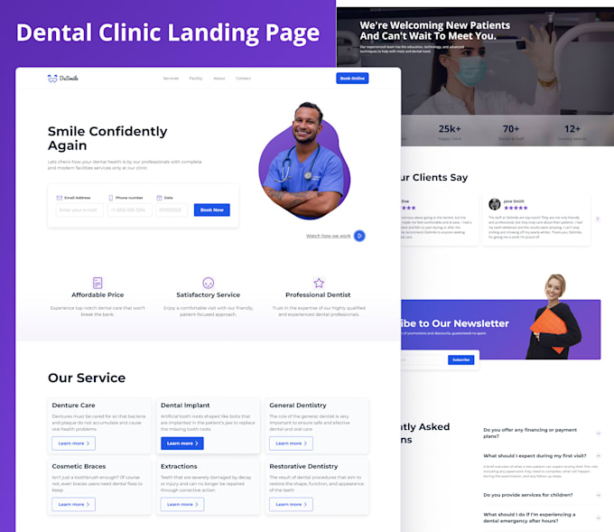 Ui ux design high converting figma landing page by Diamanshtein | Fiverr