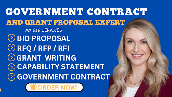 Do a winning bid proposal, government contract, rfp, and rfq federal ...