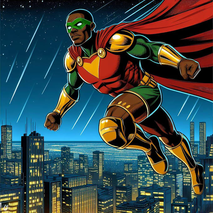 Draw a full body superhero character by Graumingo | Fiverr