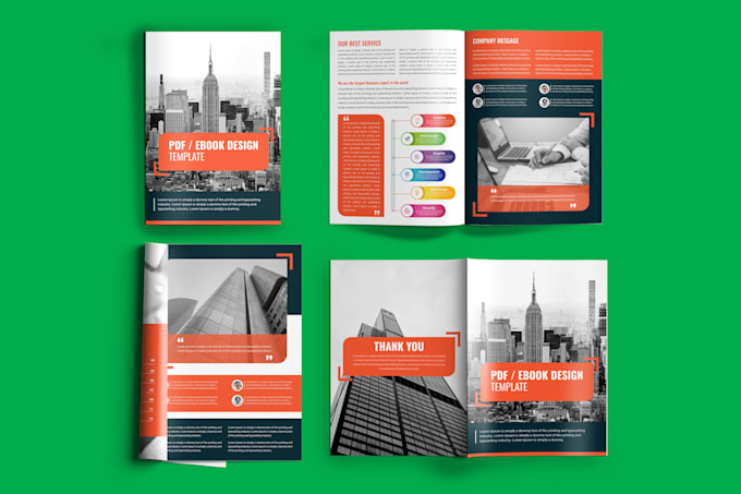 Design digital pdf, lead magnet, booklet, annual report, pdf brochure ...