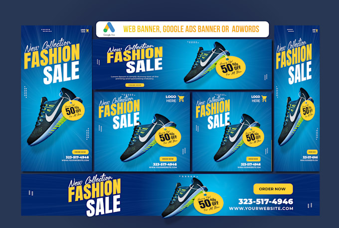 Design animated html5 website banner, google ads banner by Pixelsyde ...