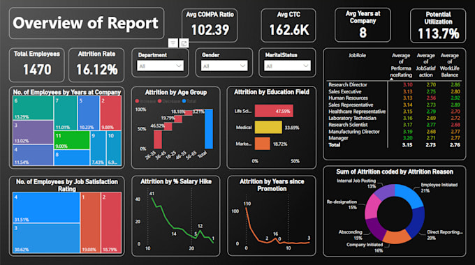 Transform your raw data into interactive, dynamic dashboards by Venwi1176 | Fiverr