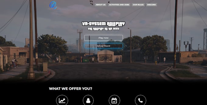 Program you a prefect fivem website for your roleplay server by Murratarafat | Fiverr