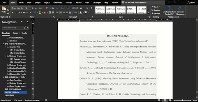 Do formatting journal or thesis by Frzlkurnia0905 | Fiverr