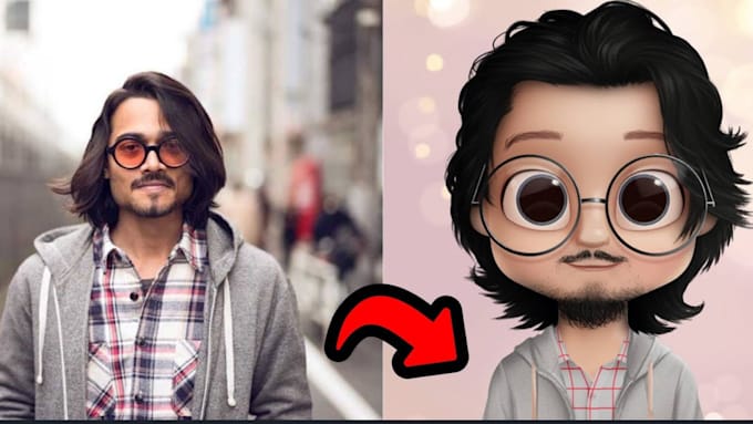 Create cute cartoon avtar for your profile picture by Rkcreation | Fiverr