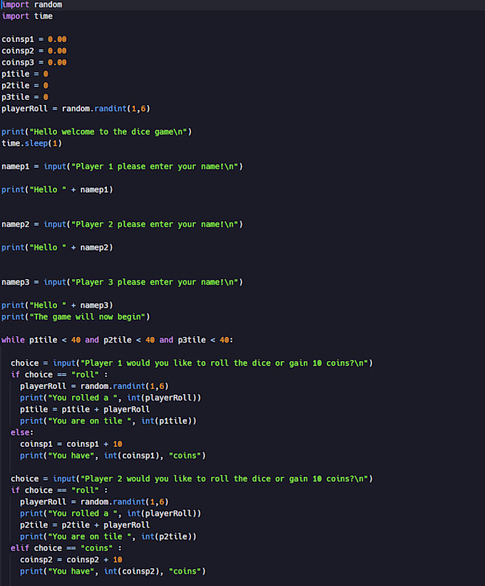 Program a script for python by Vel0city125 | Fiverr