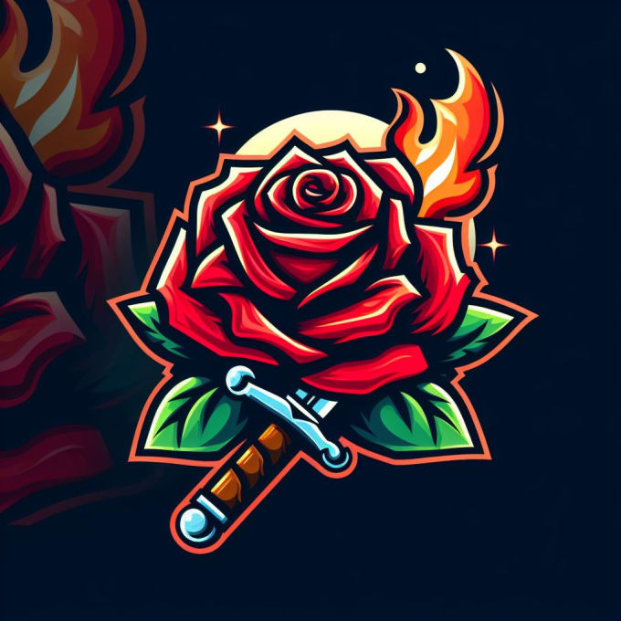 Design original rose mascot logo for your business by London_lamde | Fiverr