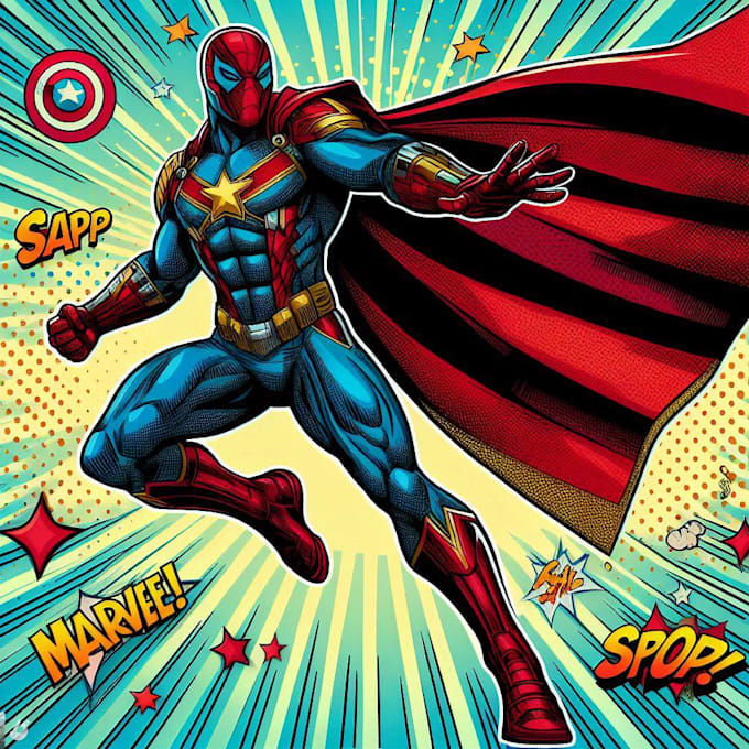 Marvel style comic book superhero character by Gulsilsdvs | Fiverr
