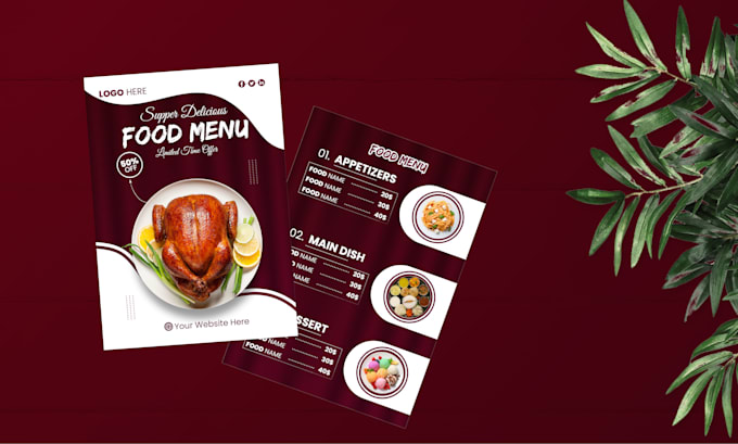 Do restaurant menu card design by Farhapix | Fiverr