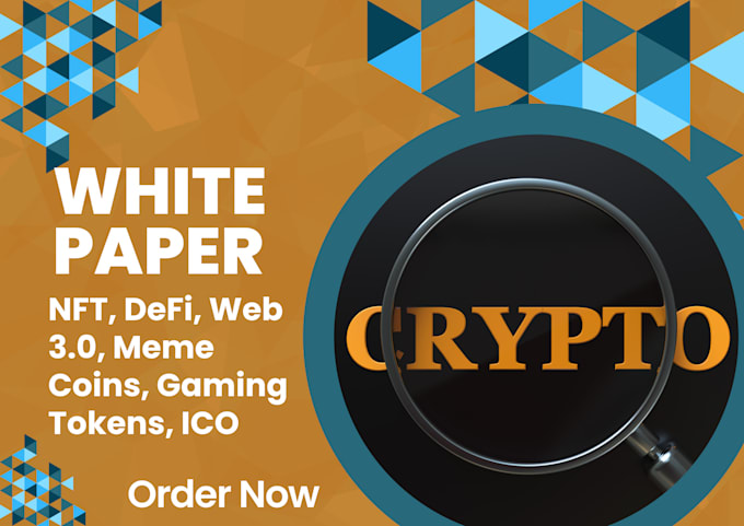 Originate and design crypto white paper for blockchain,ico, roadmap by ...