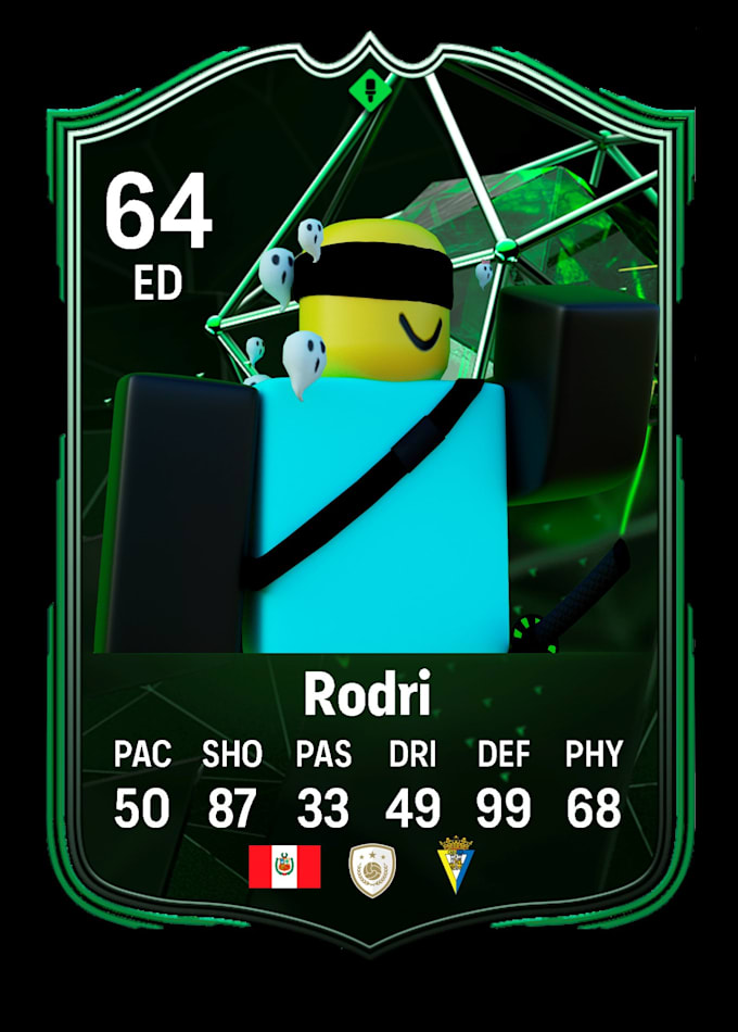 To create a roblox fifa card in gfx by Thefenixx | Fiverr