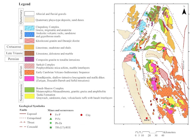 Perform geospatial data analysis and geological mapping by Majid_keykha ...