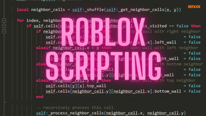 Make a realistic roblox scripting for your roblox game in roblox studio ...