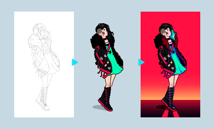 Draw a nice, simple and funny anime character in full color by Jori ...