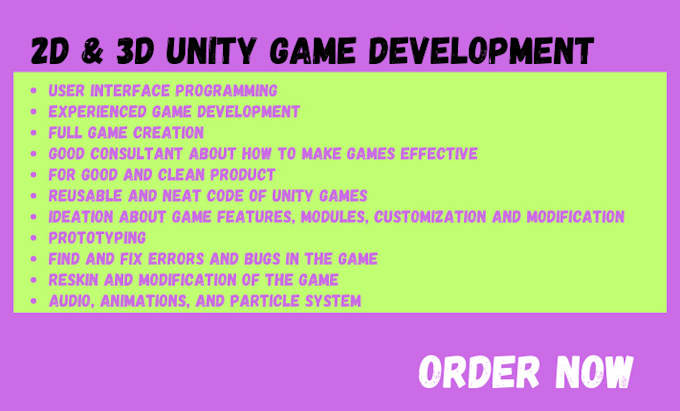 Do 2d and 3d unity game development by Sherazgill24 | Fiverr