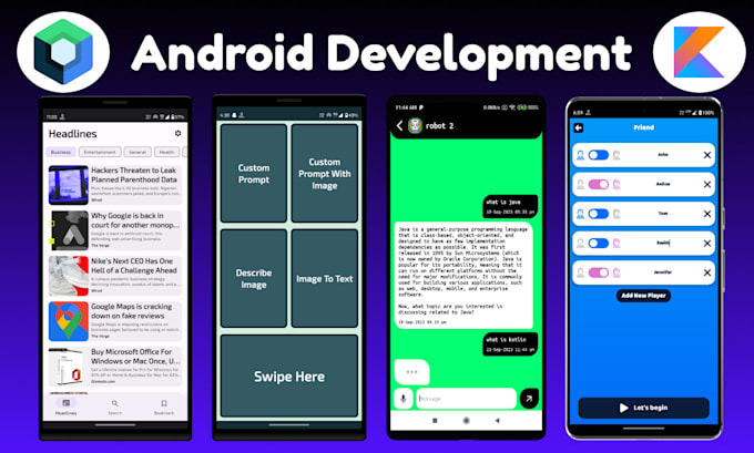 Do android app by android studio java kotlin jetpack compose by Meet ...
