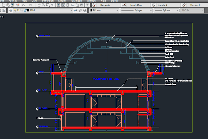 Generate architectural drawings 2d in autocad software by Engrshaonkabir | Fiverr