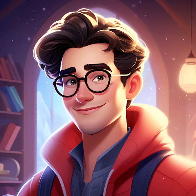 Draw your portrait into a cozy disney style cartoon by Wikuskotze | Fiverr