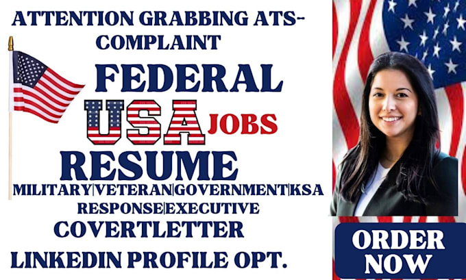 Craft a professional federal, usa job, military, veteran, ksa ...