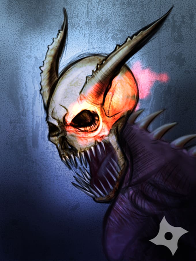 Paint evil creatures and demons by Heavybrush | Fiverr