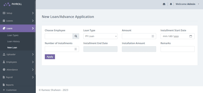 Automate company payroll process on single click
