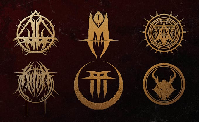 Design deathmetal, metalcore icon symbol and emblem for band by ...