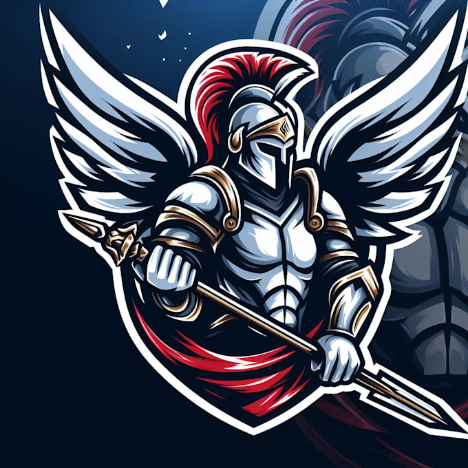 Create guardian warrior angel mascot logo design by Alko_mele | Fiverr