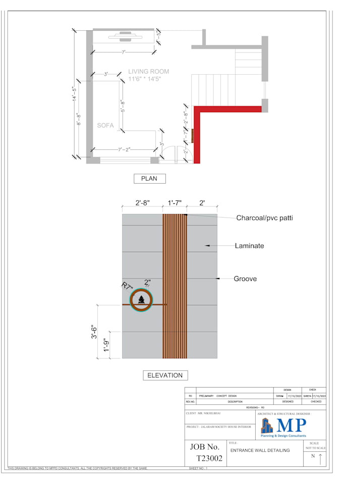 Be drafting 2d floor plan,house plan from your sketch or instruction as draftman by Hrnaik | Fiverr