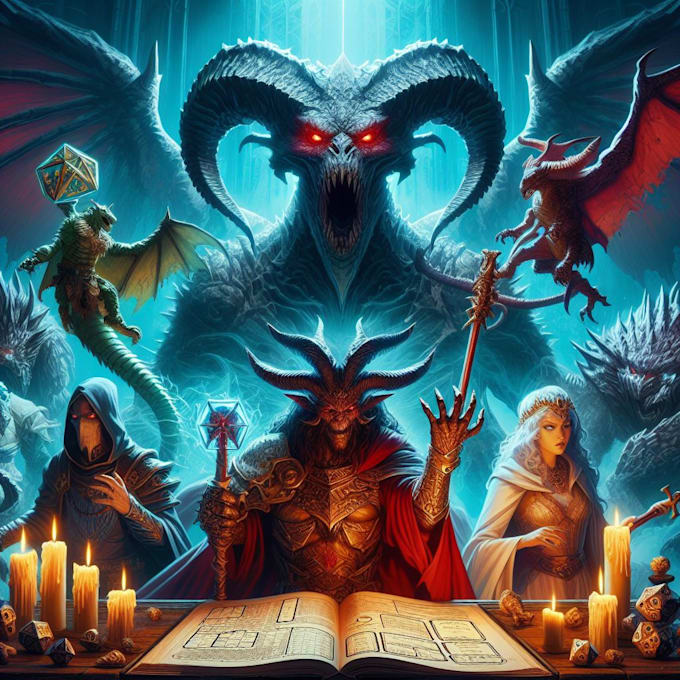 Draw your dnd fantasy character, oc, world of warcraft by Nystatin | Fiverr