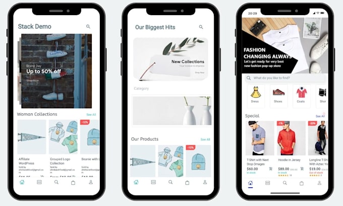 Build a professional ecommerce store and flutter android and ios app by Ahmedatef55 | Fiverr
