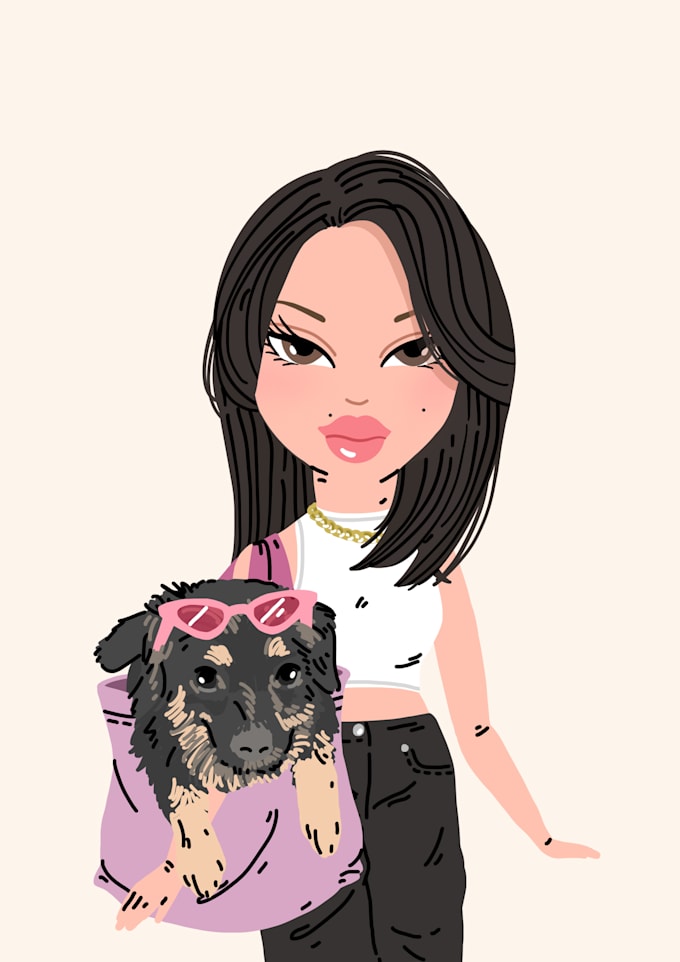 Create a custom bratz portrait of you by Bahrina21 | Fiverr