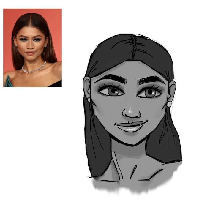 Draw you or anyone in a cartoon style by Livid_art | Fiverr