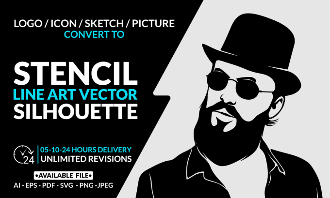 Turn your picture into a clean stencil or line art vector by Uttam2you ...