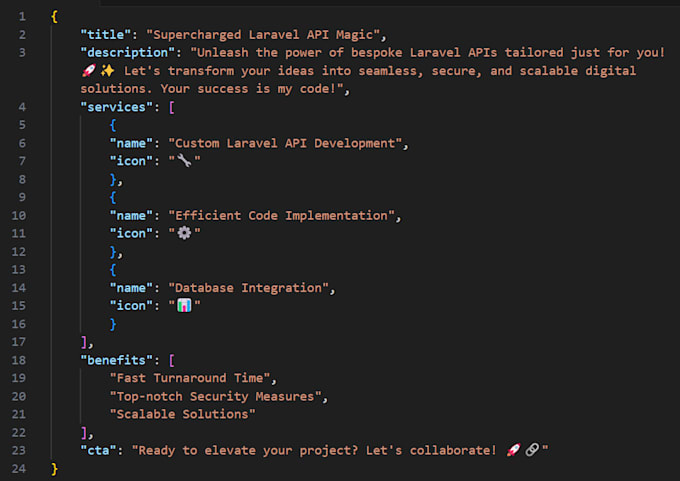 Develop a laravel api by Safeer071 | Fiverr
