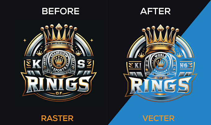 Redraw recreate vectorize image resize modify logo to vector by Ayeshagraphics2 | Fiverr