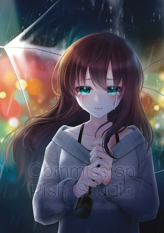 Draw any fanart anime character, oc in my style by Rishnp | Fiverr