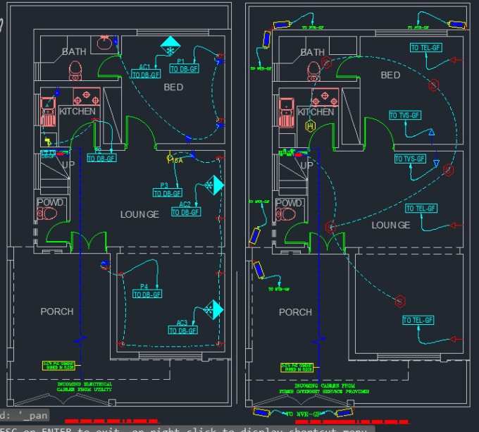 Do electrical drafting on autocad and load calculation by Mushahid1018 ...