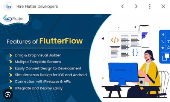 Create flutterflow, flutterflow app, mobile app development, design ... Create flutterflow, flutterflow app, mobile app development, design ...