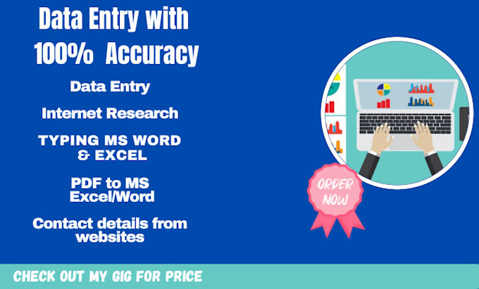 Do data entry, pdf conversion, list building copy paste work by Ishmal_7 | Fiverr