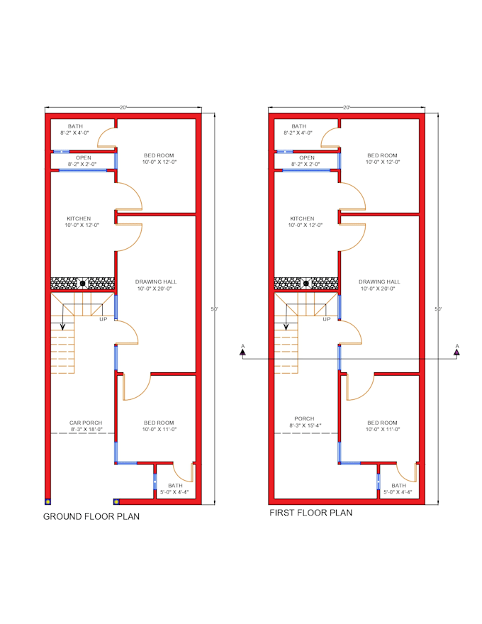 Clean architectural drawings, 2d modeling in autocad by Jahanzaibkhanka ...