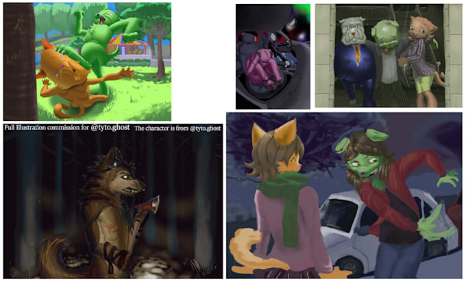 Draw furry art, sfw and nsfw, in dynamic poses by Lare_dibuja | Fiverr